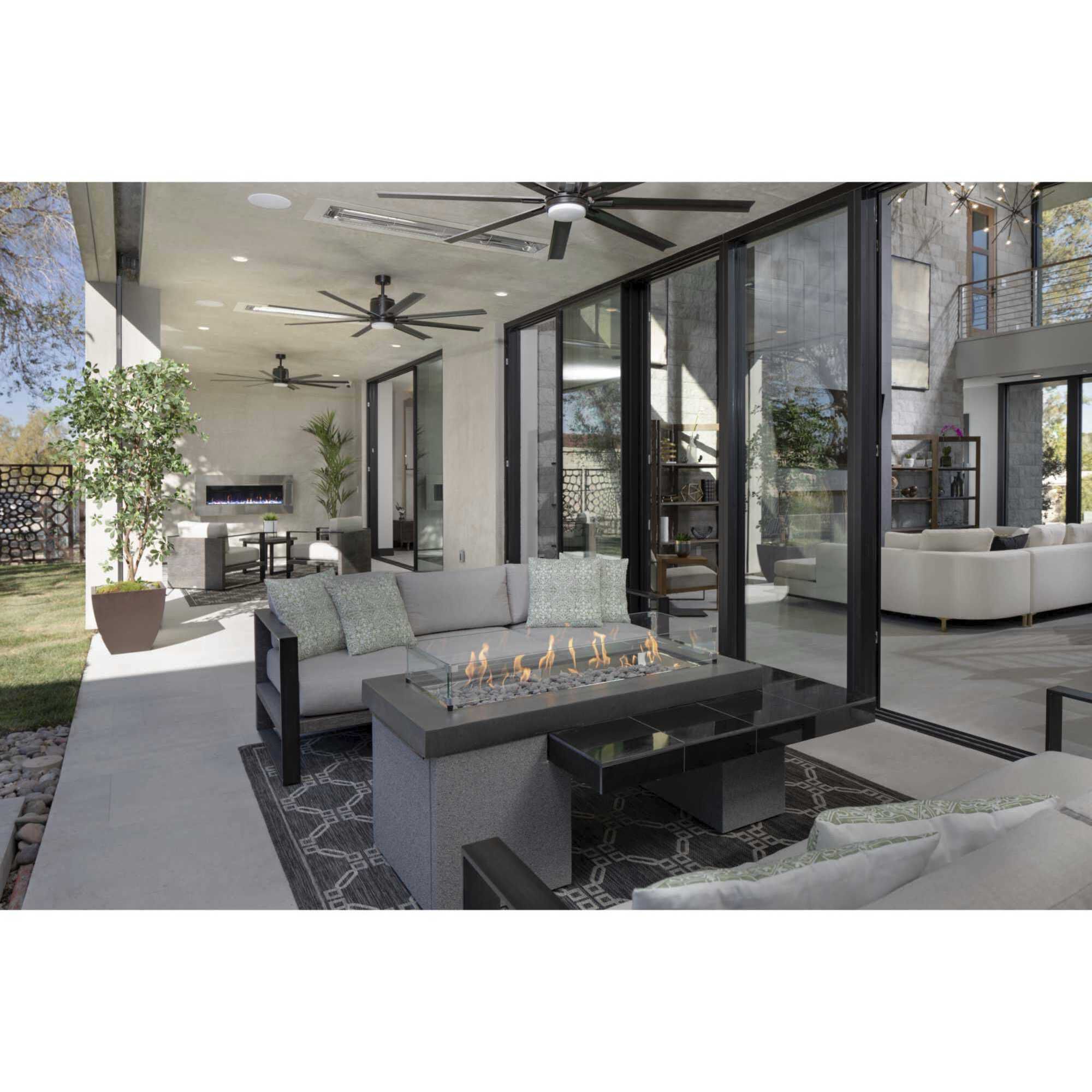 Progress P2550-3130K Vast 72 inch Black Ceiling Fan, Progress LED