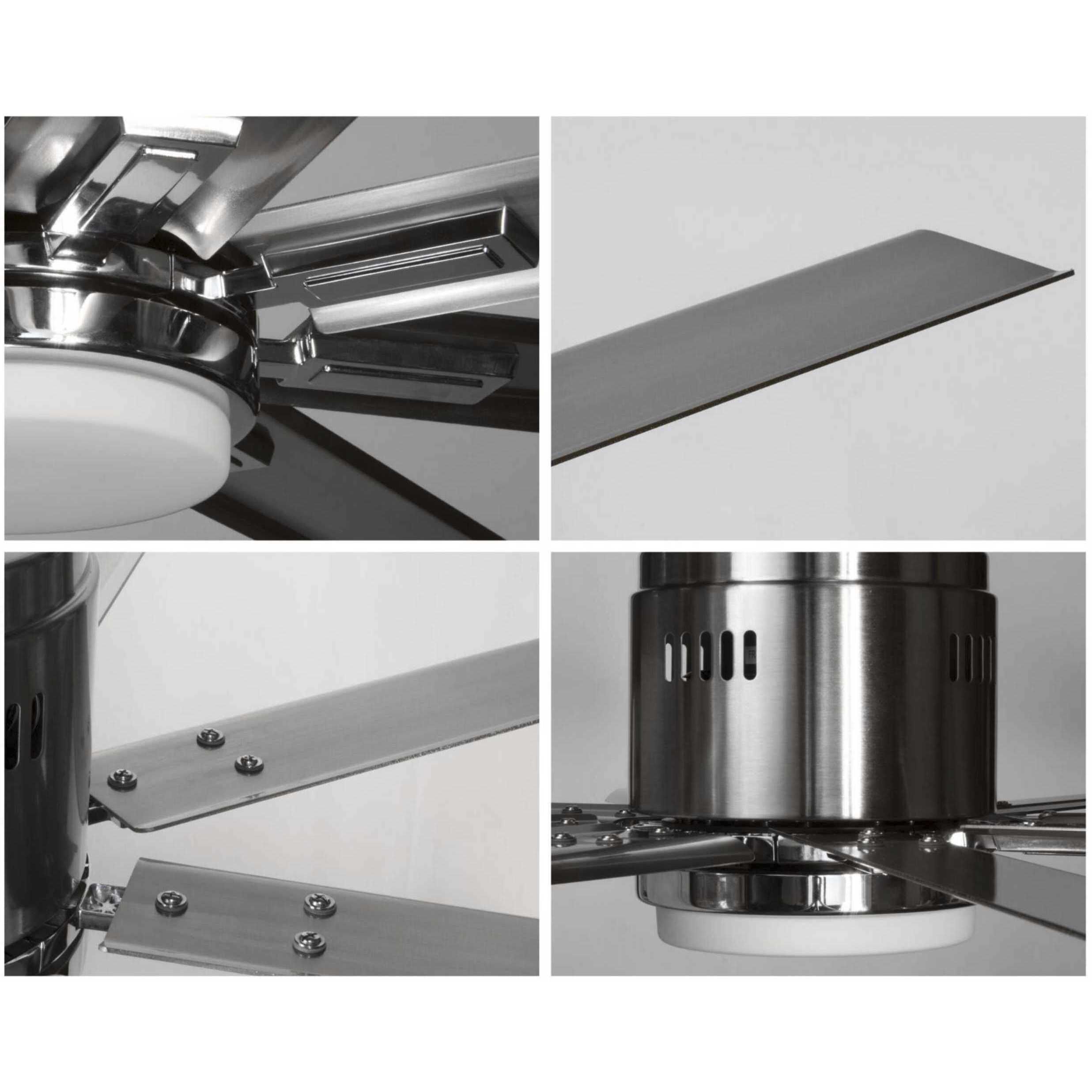 Progress P2550-0930K Vast 72 inch Brushed Nickel Ceiling Fan, Progress LED