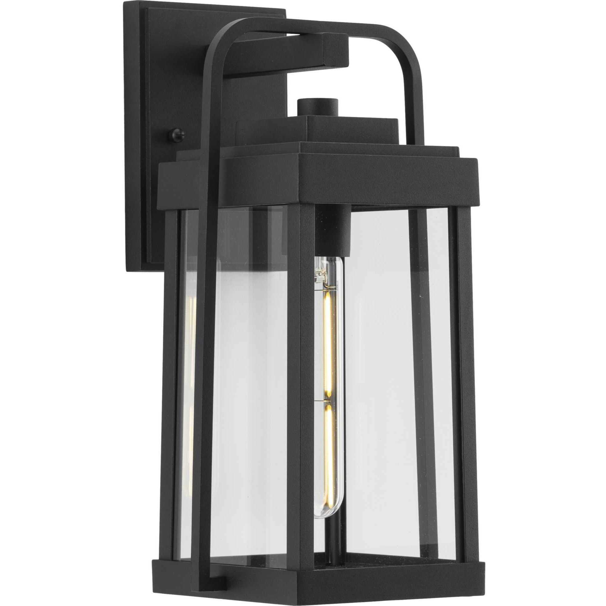 Progress P560286-031 Walcott 1 Light 14 inch Textured Black Wall Lantern