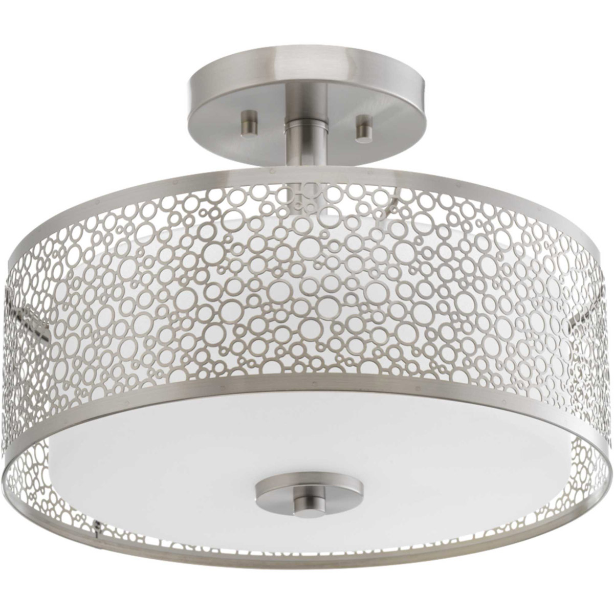 Progress P2320-0930K9 Mingle LED LED 14 inch Brushed Nickel Semi-Flush ...