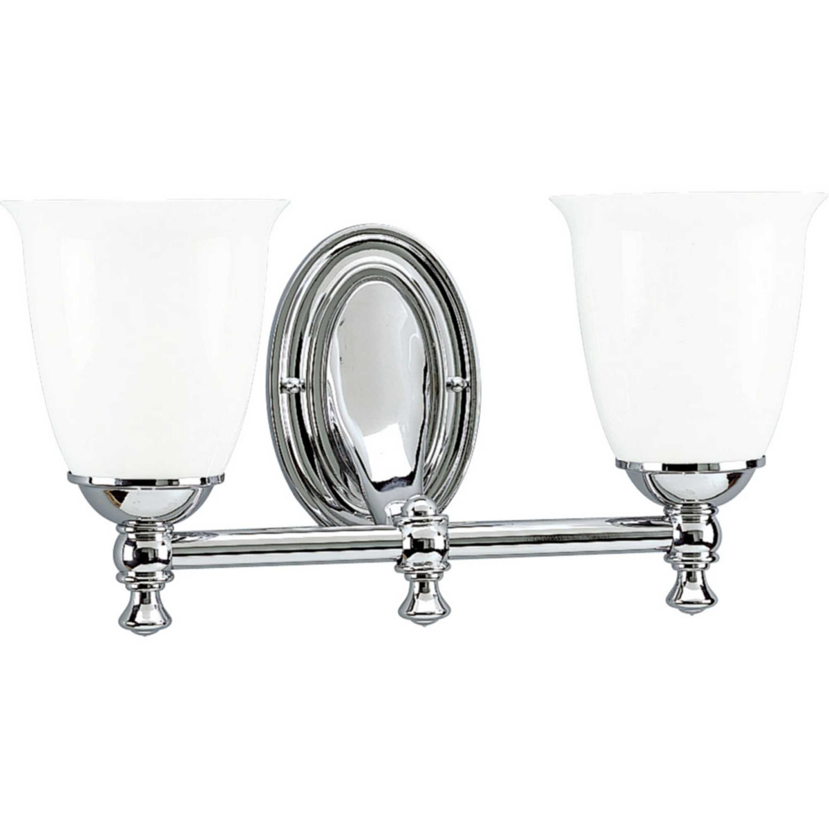 Progress P3028-15 Victorian 2 Light 17 inch Polished Chrome Bath Vanity ...