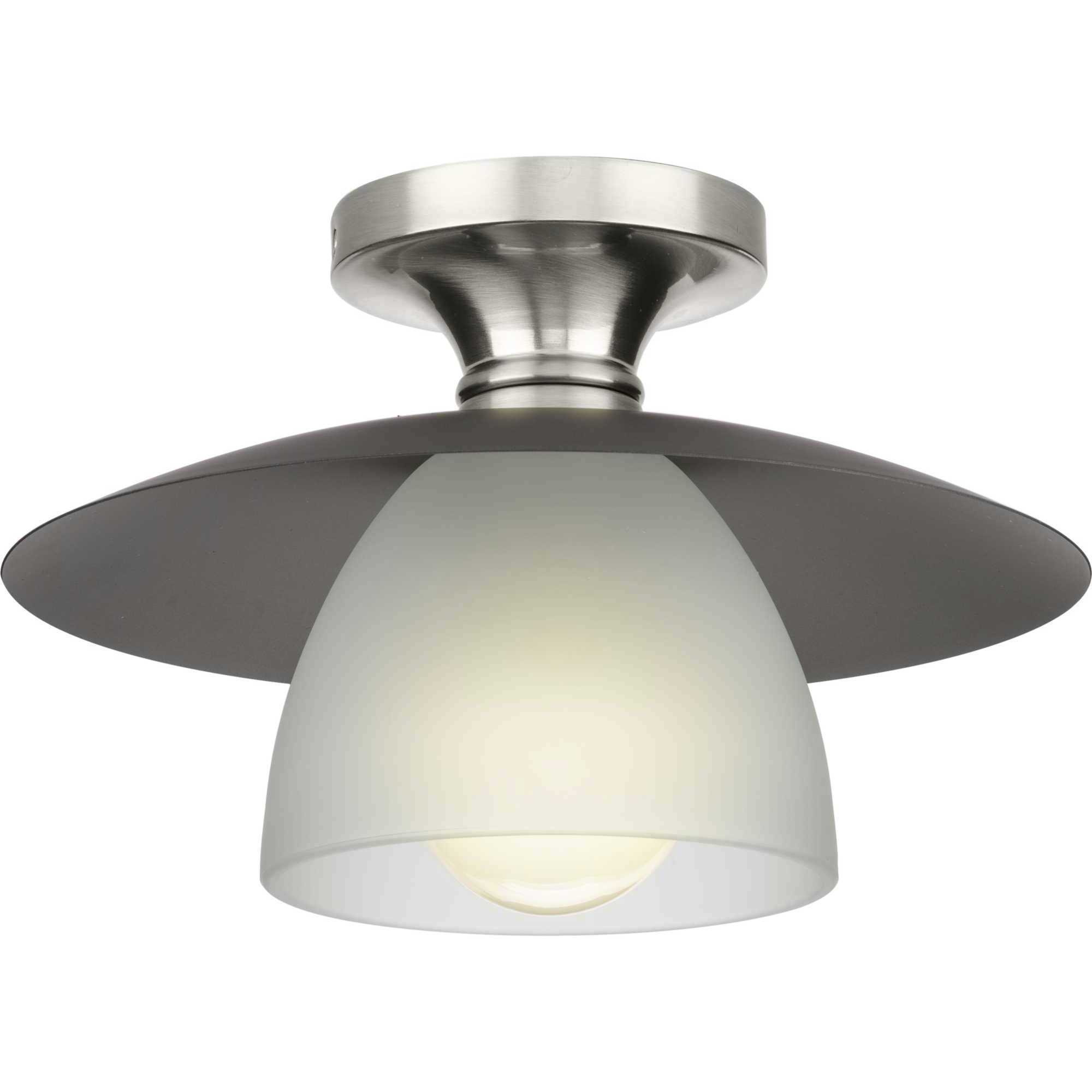 Progress P350233-009 Trimble 1 Light 12 inch Brushed Nickel Semi-Flush ...