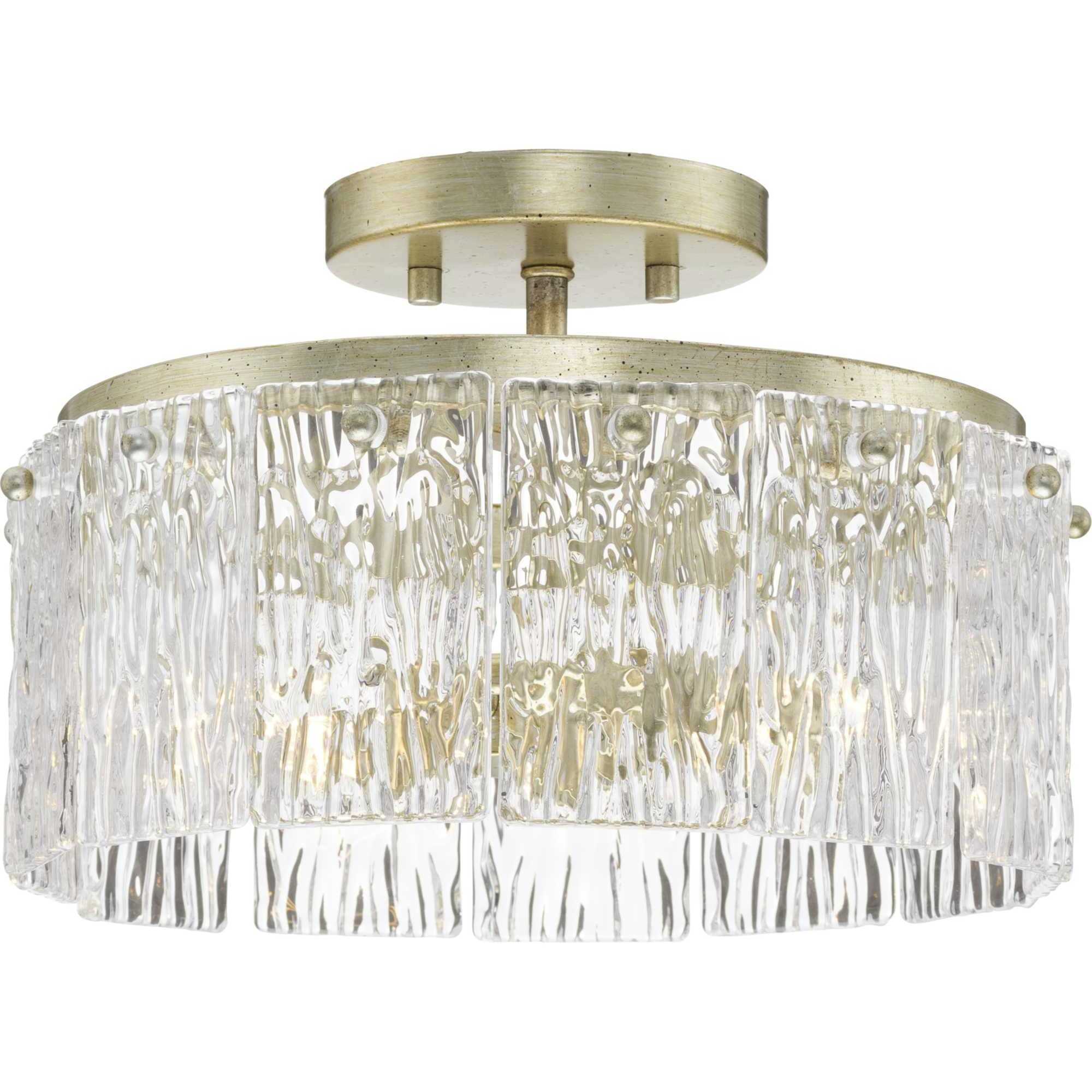Progress P350268-176 Chevall 2 Light 12.62 inch Gilded Silver Semi ...
