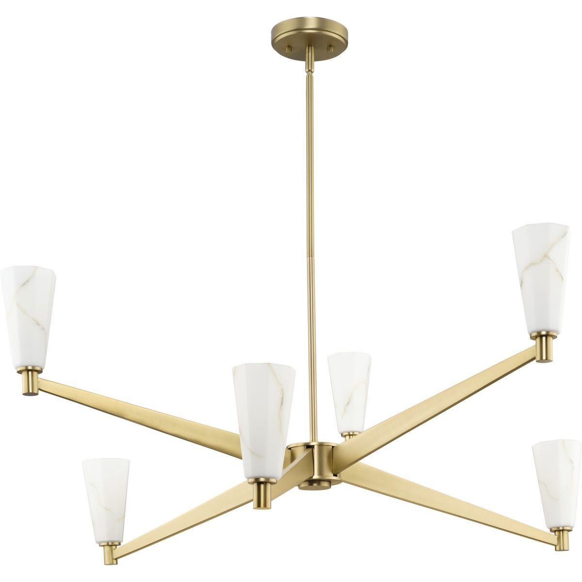 Progress P400395-109 Tosca 6 Light 41 inch Brushed Bronze Chandelier ...