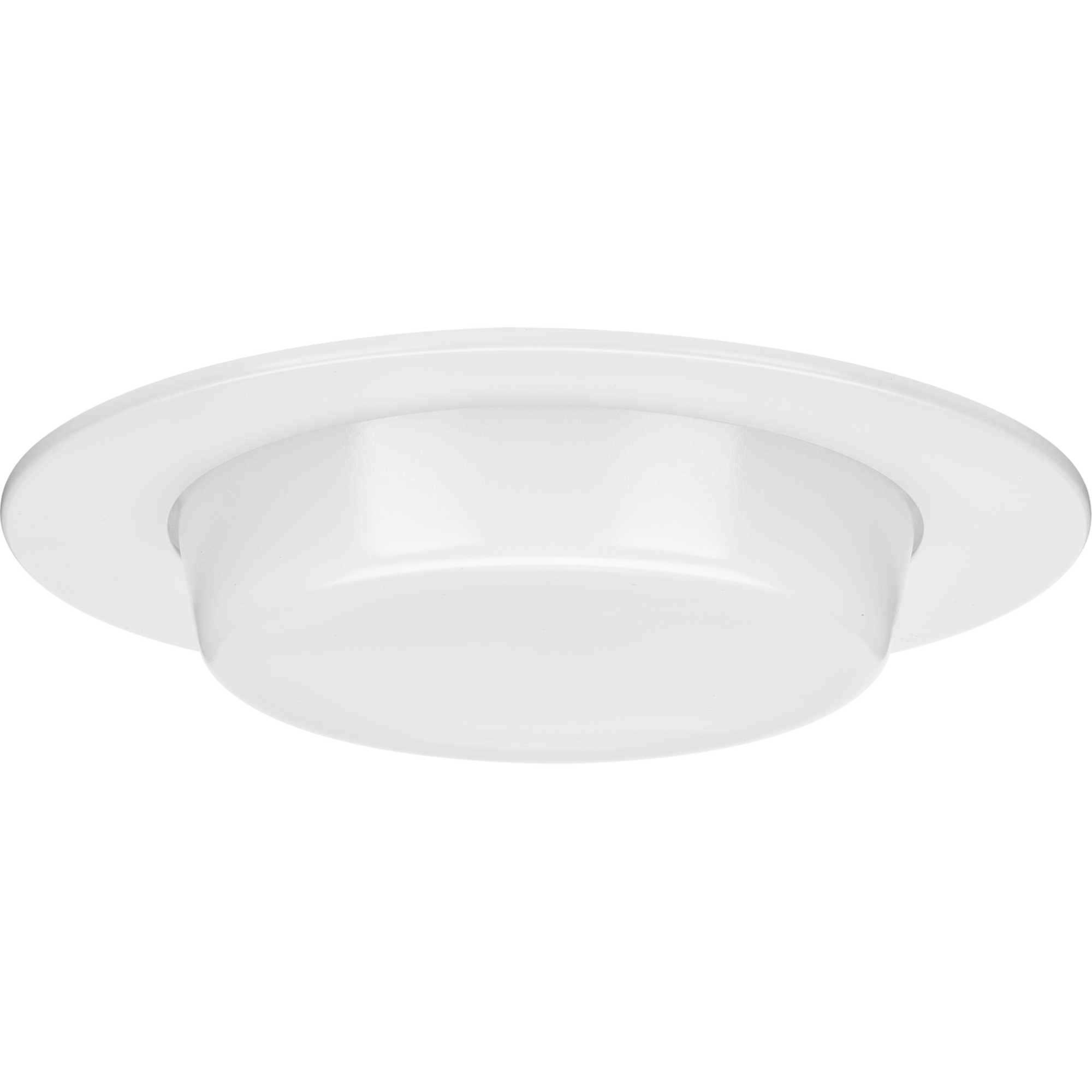 Progress P806005-028 6in Recessed Trim A19 Satin White Drop Lensed Shower Trim