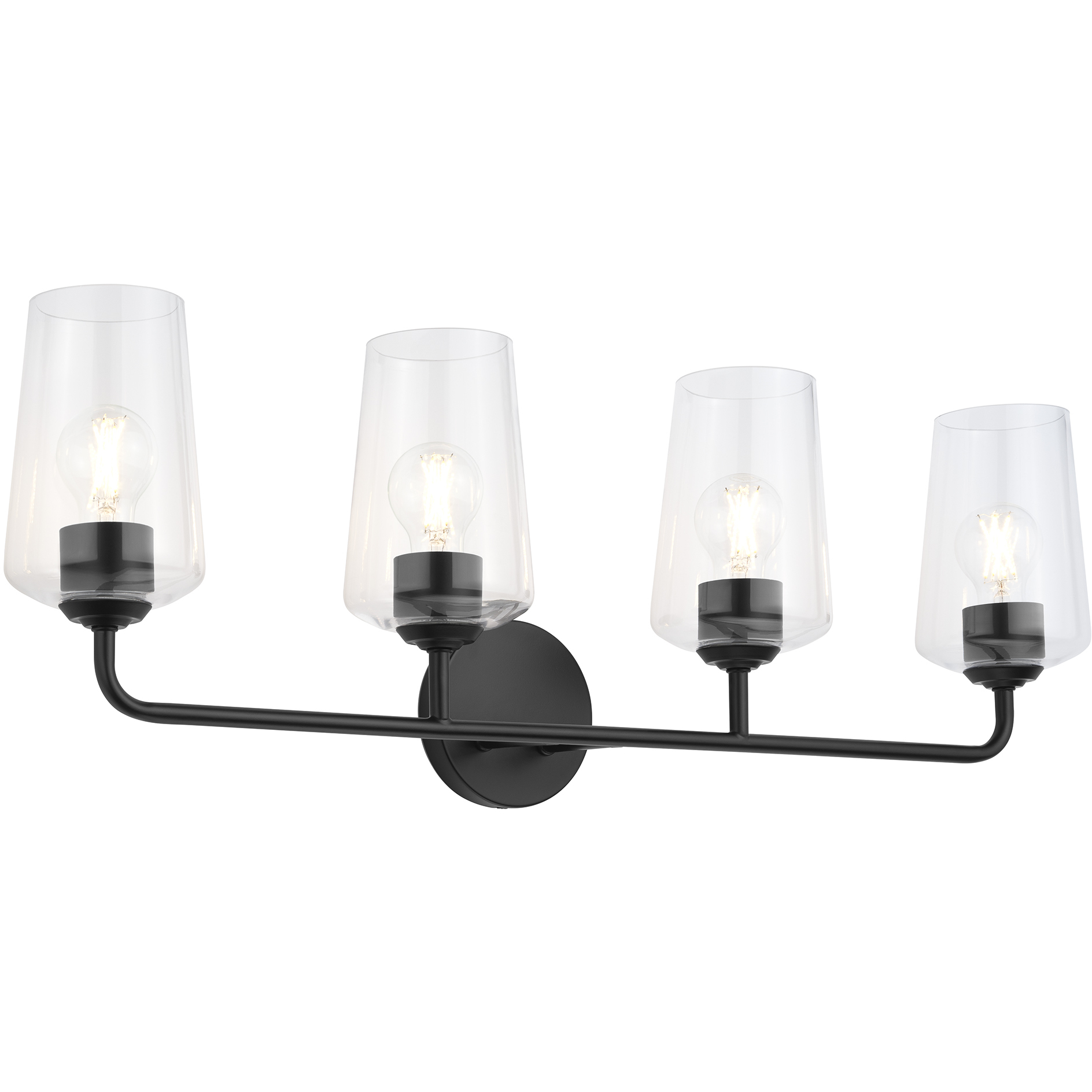 Celino 4 Light 32.5 inch Black Vanity Light Wall Light