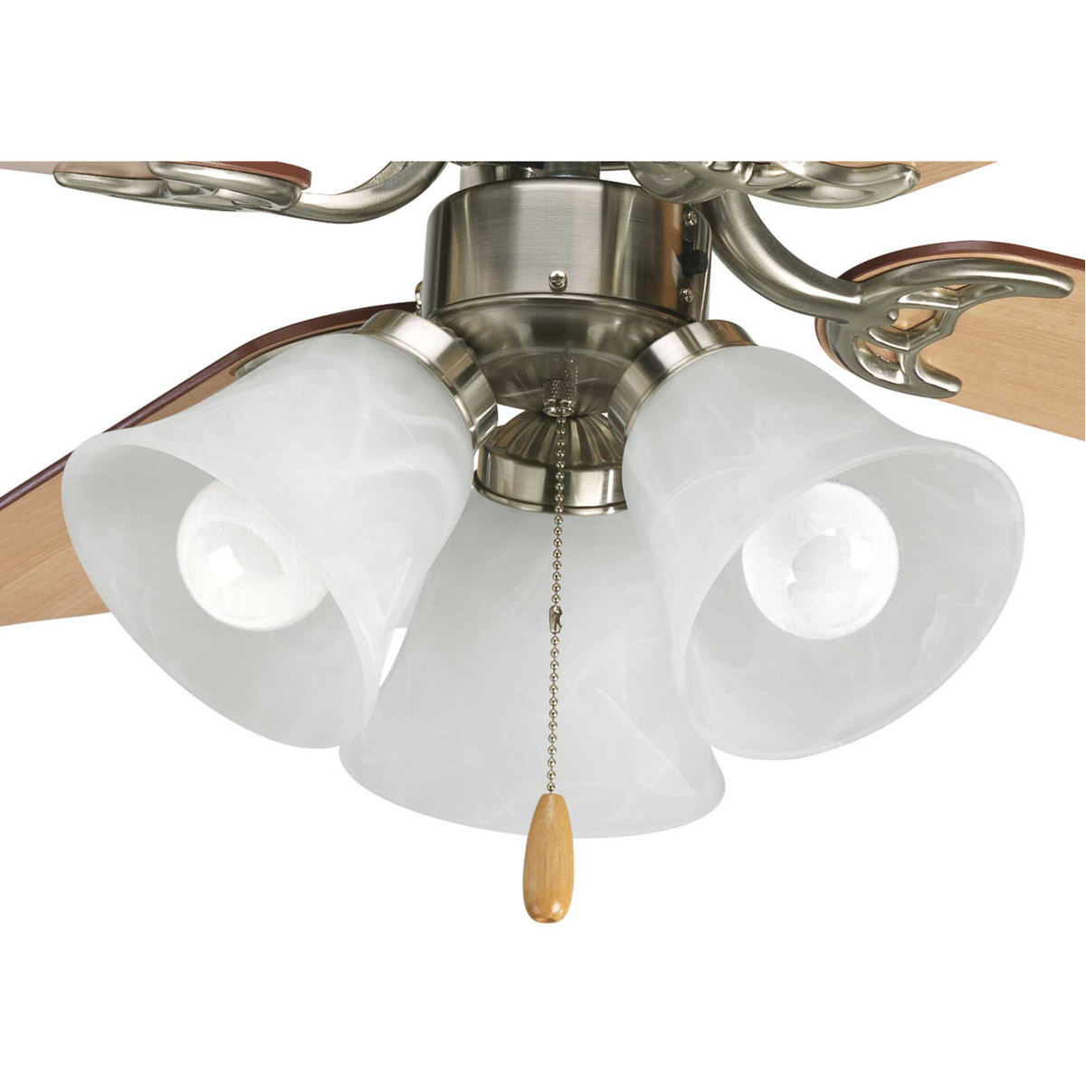 Progress P2600-09WB AirPro LED Brushed Nickel Fan Light Kit
