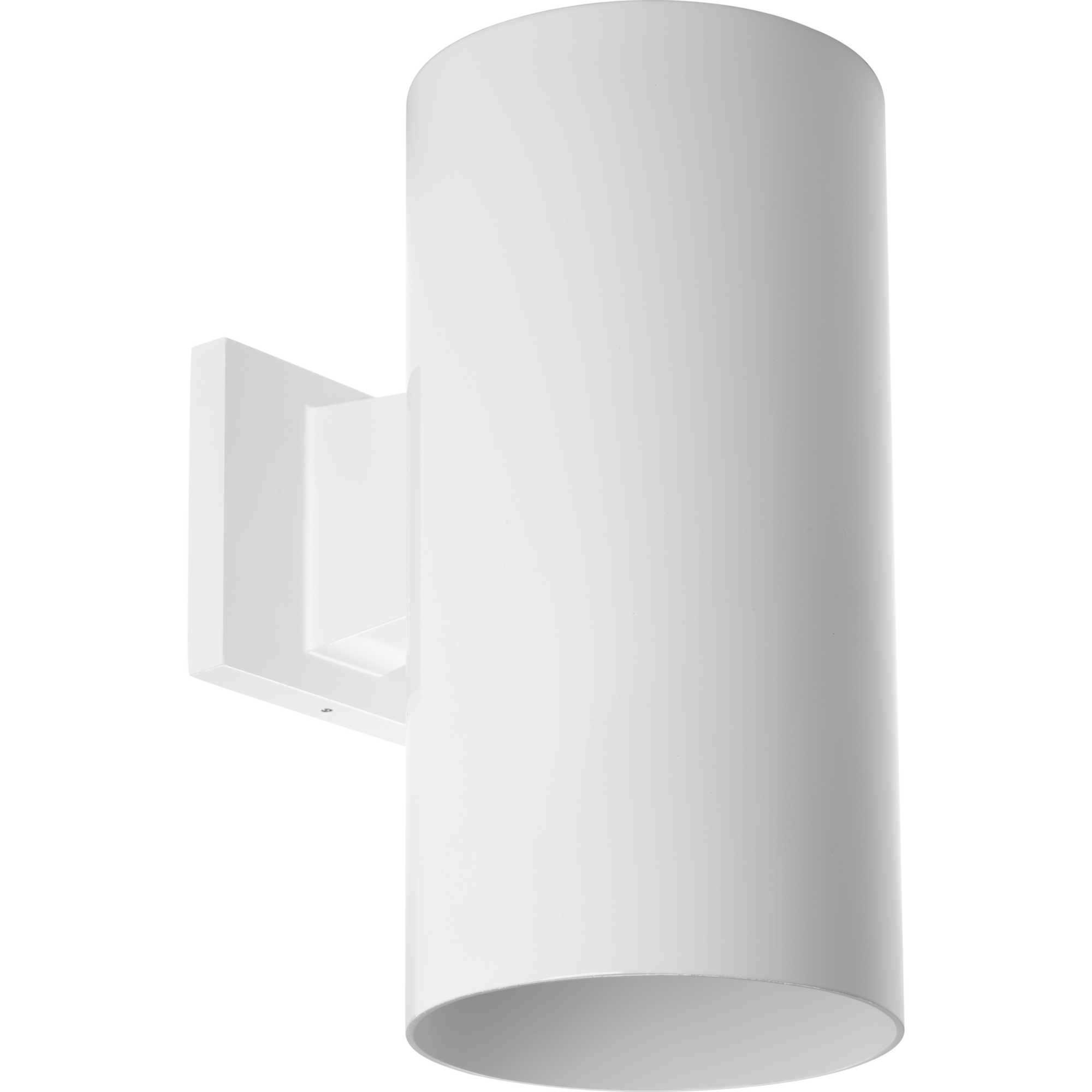 Progress P5641-30 Cylinder Outdoor Wall Cylinder in White, Standard Lamping
